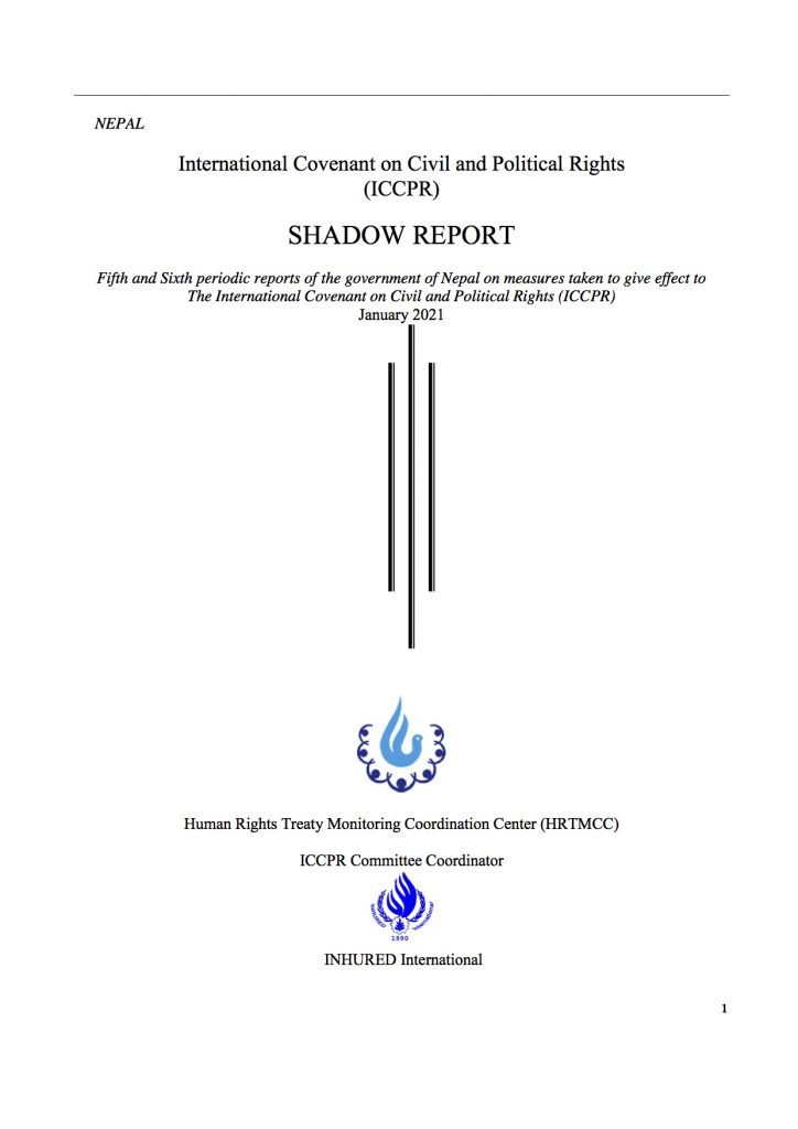 International Covenant on Civil and Political Rights (ICCPR) SHADOW ...